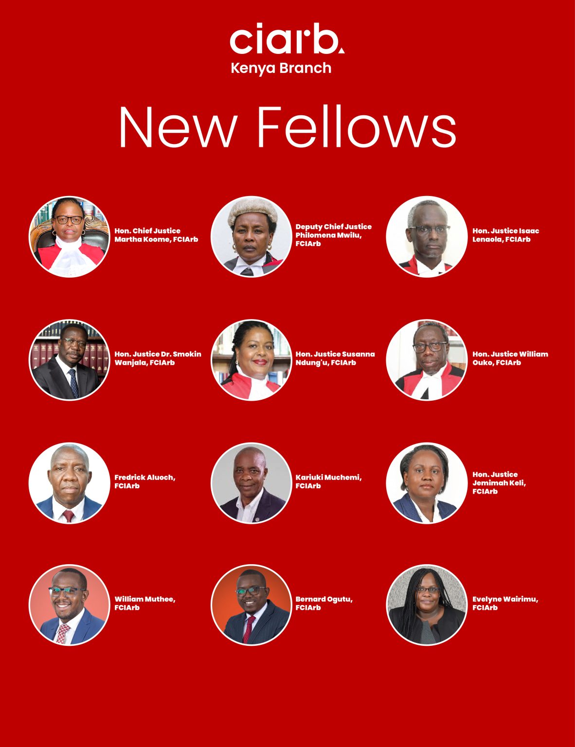 New Fellows – CIArb Kenya
